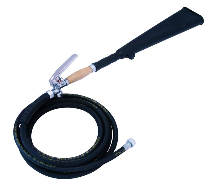 Fire extinguishers discharge hoses